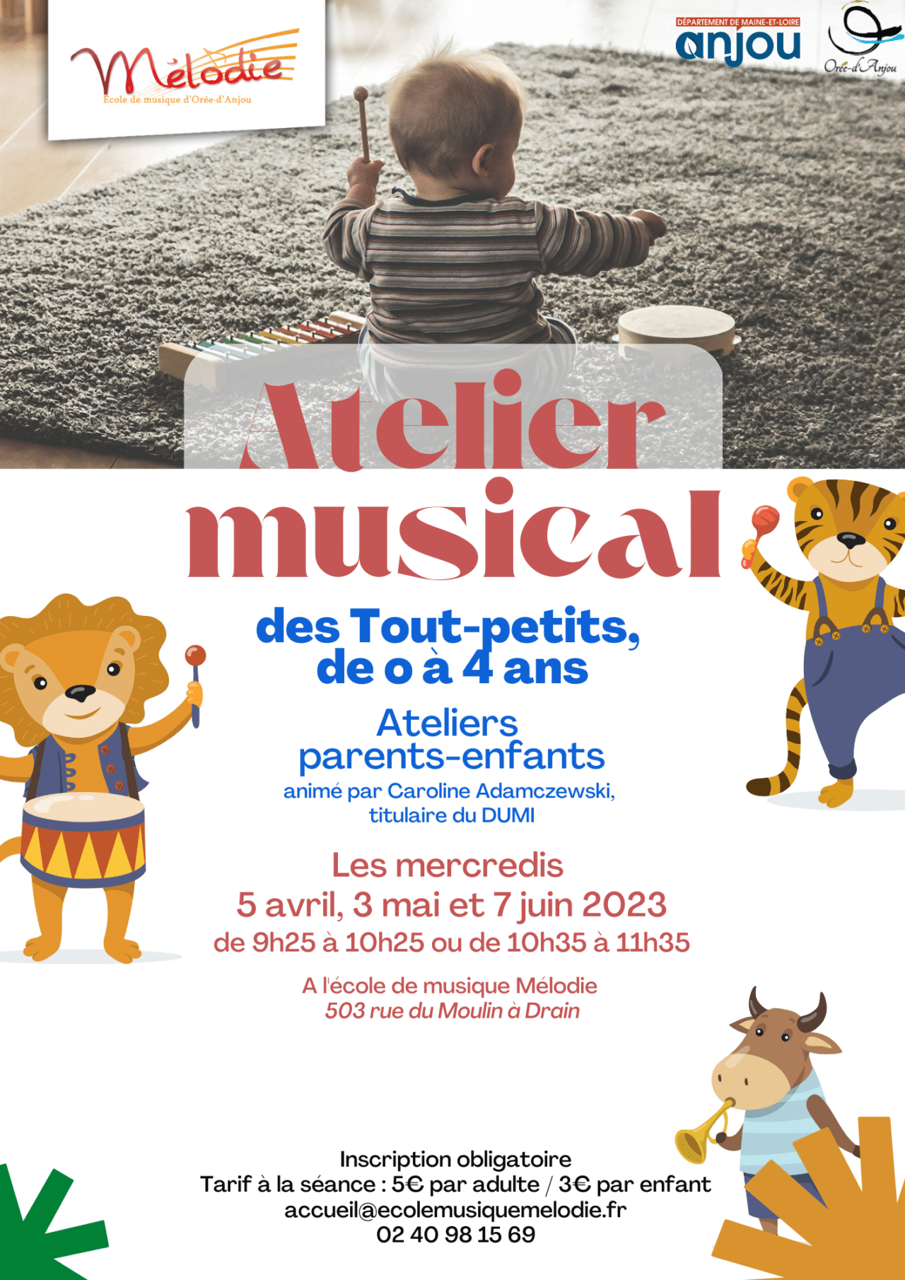 Atelier musical des tout-petits | École de musique Mélodie